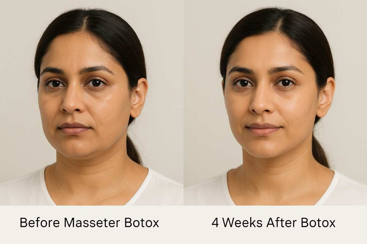 Masseter Botox Before and After in India | Dr Reema Arora